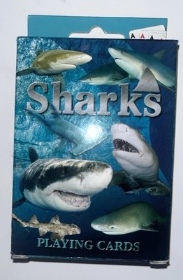 NEVER USED Unsealed Sharks Playing Cards 14 Shark Images, Facts, Maps ...