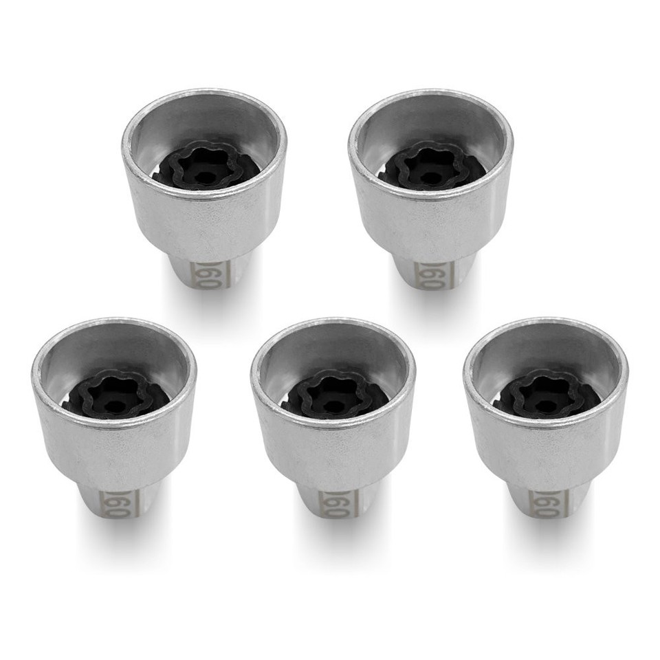 5PCS Locking Nut Key Code 60 For BMW Steel 17mm Replacement Security ...