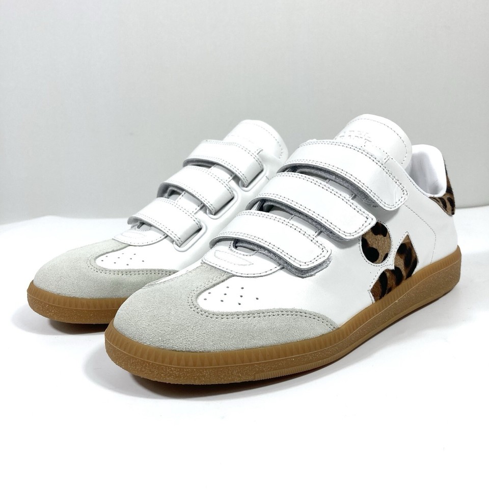 Isabel Marant Beth Low Top Sneaker White Leopard EU 37 NEW Logo | eBay