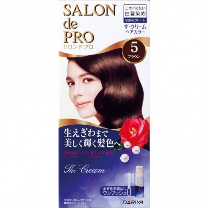 [DARIYA SALON de PRO] The Cream Hair Dye Color Kit for Gray Hair JAPAN ...