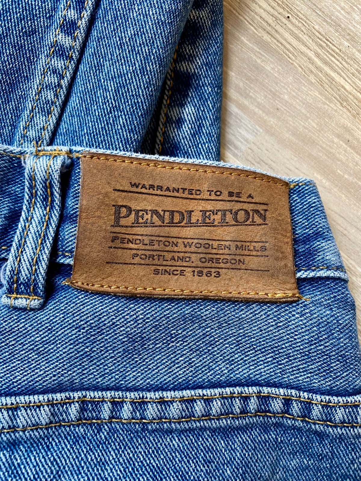Pendleton Jeans Mens 42X30 Blue Straight High Rise Denim | eBay