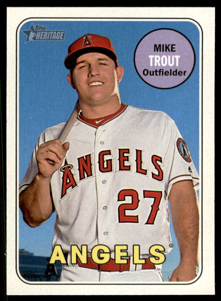 2018 TOPPS HERITAGE 1,000 MIKE TROUT33 LOS ANGELES ANGELS #27 | eBay