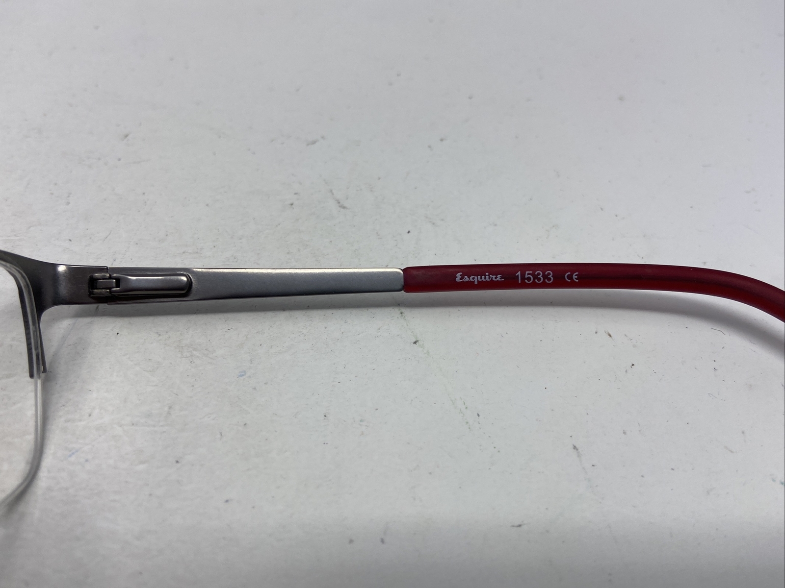 Esquire 1533 SATIN GUN 55-17-145 Gunmetal Metal Half Rim Eyeglasses ...