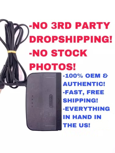Nintendo 64 Power Supply AC Adapter Original Charger Cable Cord ...
