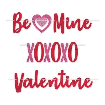 Be My Valentine XO' Streamer 12 Foot Valentines Day Decoration | eBay