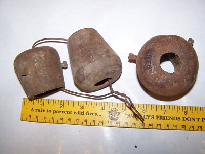 Vintage Lot 2 OM Franklin Serum Denver CO Horn Weights Cattle Cows 1 ...