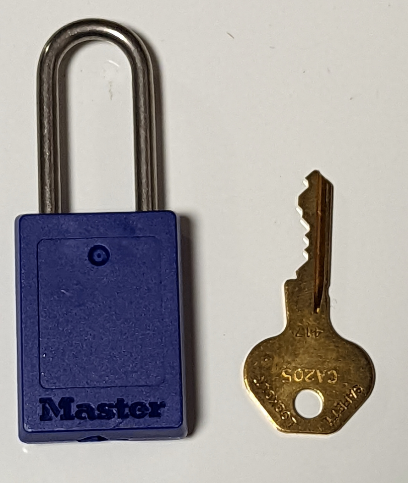 Master Lock Padlock, Keyed, S31 Blue 417 | eBay