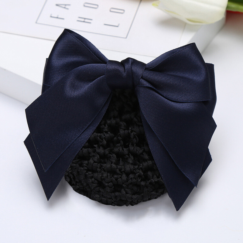 Flight Attendant Bank Nurse Hair Net Hair Clip Ribbon Crochet Bun Net ...
