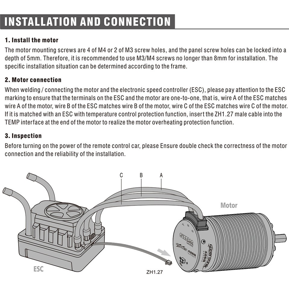 Rocket-RC Brushless Motor 4268 4274 4282 4292 for 1/8 1/7 RC Car ...