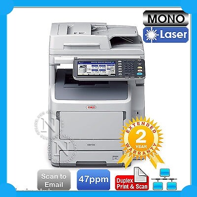OKI MB760DNFAX 4-in1 Mono Laser Banner MFP Printer MB760DN+RADF 45387106 Ex-Demo | eBay Australia