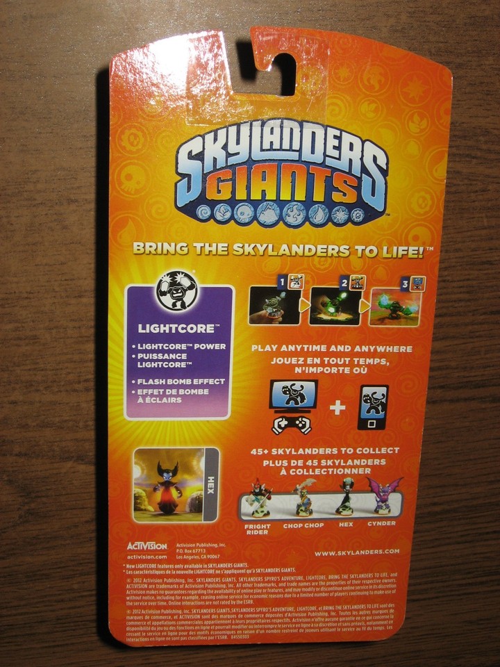 Activision Skylander Giants Lightcore Hex 47875847941| eBay
