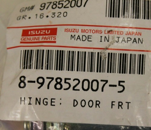 Isuzu Genuine Door Front Hinge For NPR NPR-HD NQR NRR 4BD2 4HE1 4HK1 ...