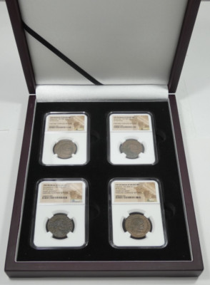 Roman Tetrarchy NGC Ancients 4pc Set Maximian,Diocletian,Constantius I ...