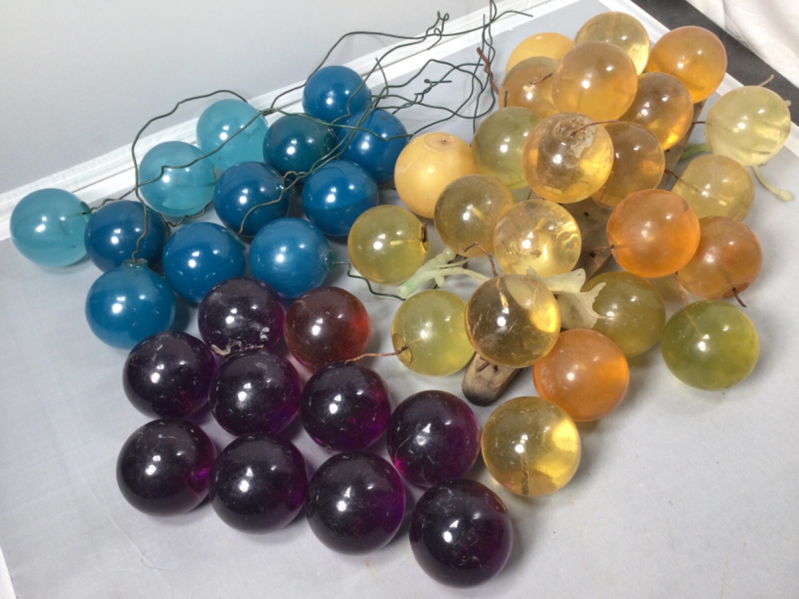 Mid century Grapes loose Lot for Crafting Purple Blue Yellow | eBay