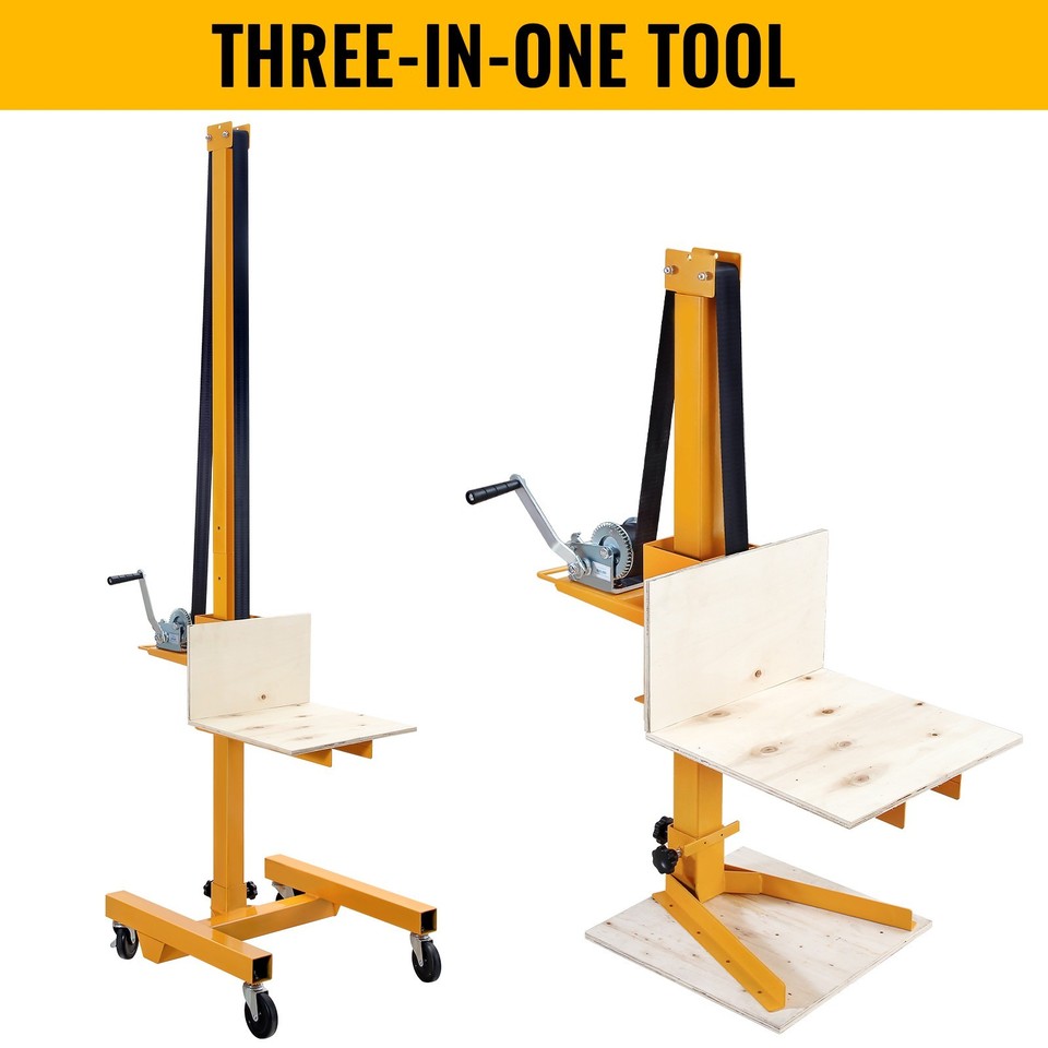 Manual Winch Stacker,330lbs Capacity Heavy-Duty Steel Lite Load Lift ...