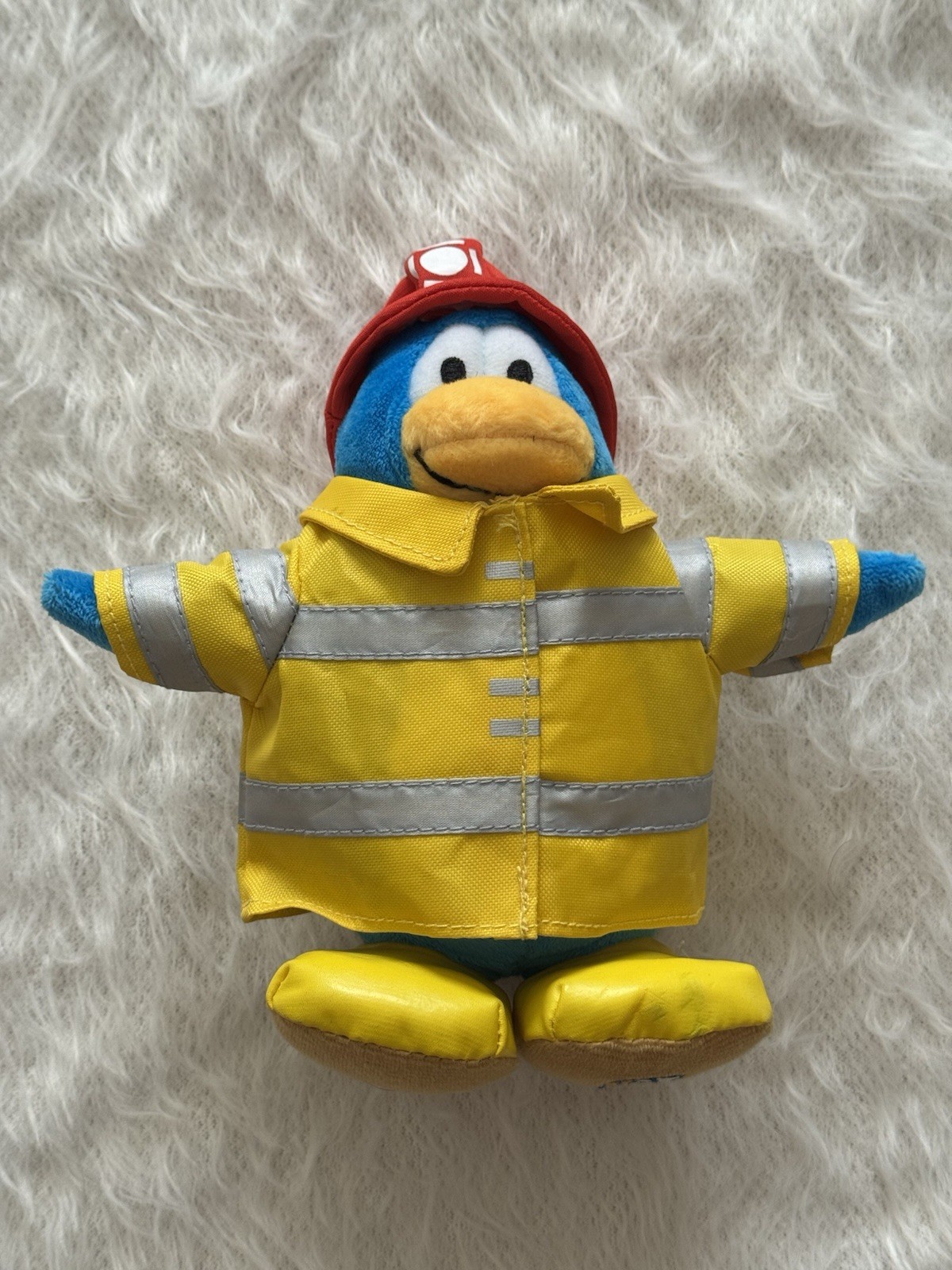 Disney Club Penguin Guitar Plush Toy Firefighter 10” RARE No Coin/No ...