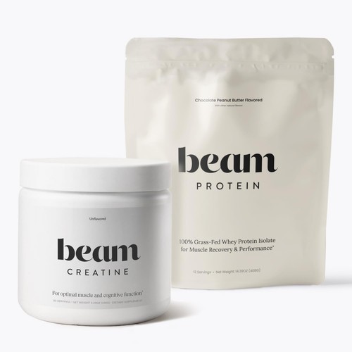 Beam Creatine Monohyrdate Powder Grass Fed Whey Protein Powder Bundle ...