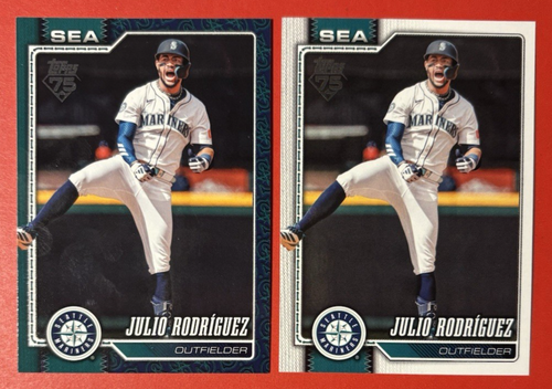 Julio Rodríguez Team Color Border Variation 2026 Topps 146 Mariners M's ...