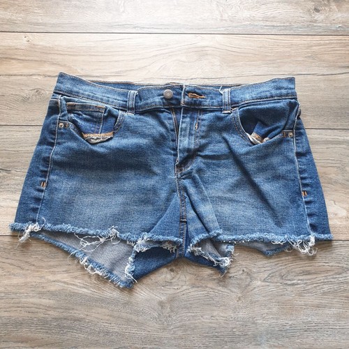 Old Navy Boyfriend Distressed Denim Cutoff Shorts Frayed Hem Vintage ...