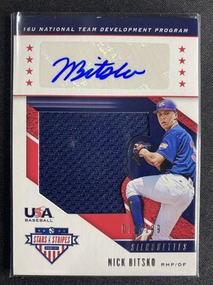 Bitsko, Nick - 2019 USA Baseball Stars and Stripes - Swatch/Autograph ...