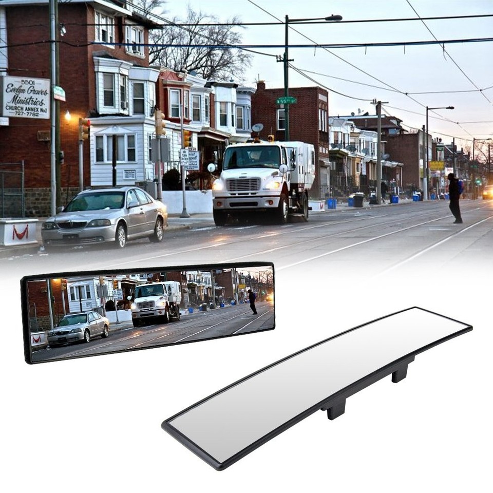 Car Universal 300MM Rear View Wide Angle Convex Clear Rearview Mirror ...