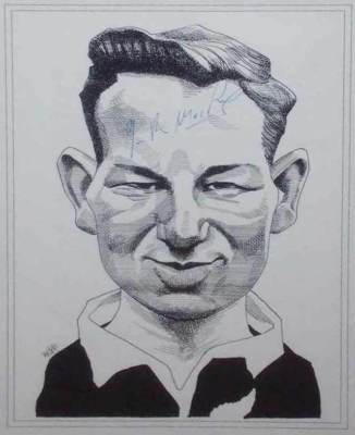 IAN MACRAE RUGBY NZ ALL BLACK SIGNED PRINT WITH COA | eBay UK