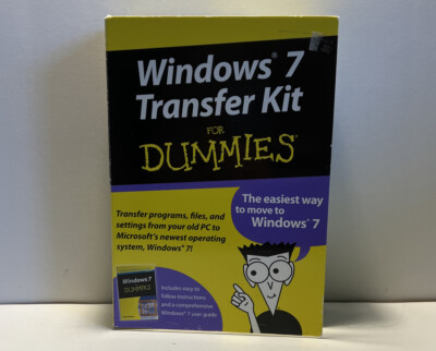 Windows 7 Transfer kit for Dummies Complete in box with cable | eBay