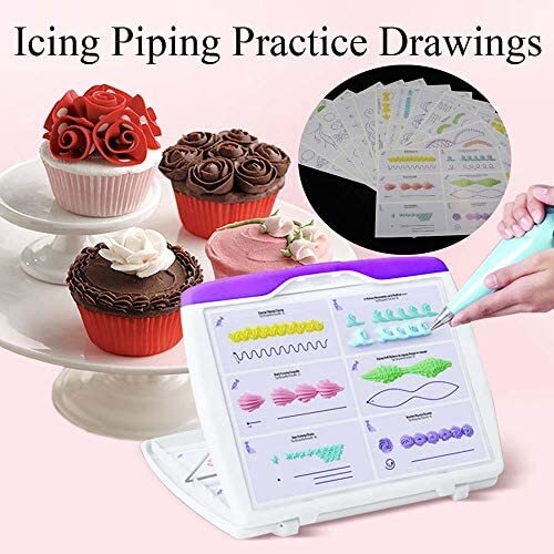 Icing Piping Nozzles Practice Drawings, Cake Pastry Beginner Practice ...