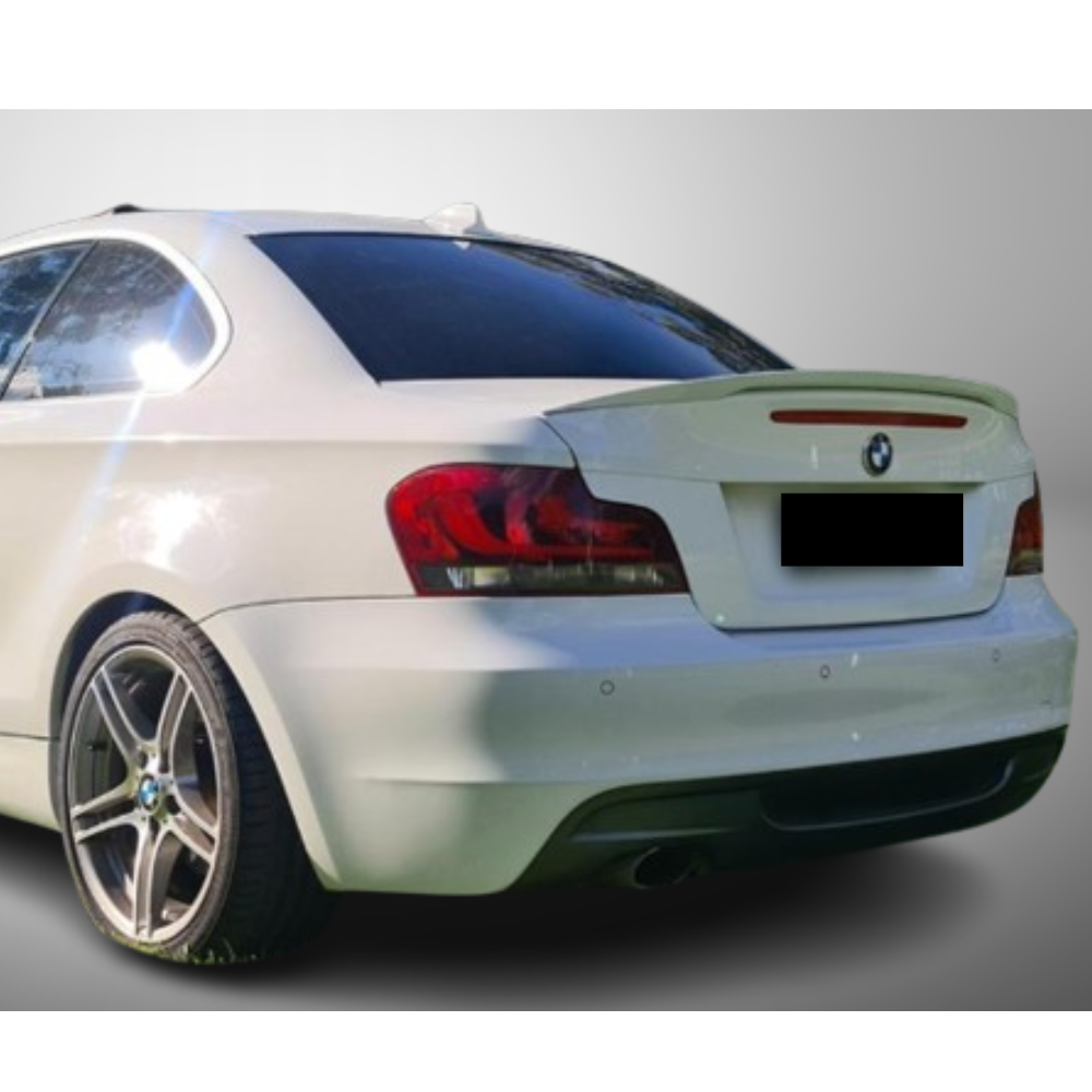 Gloss Black P Style Boot Lip Spoiler For COUPE BMW E82 (07-13) Series ...
