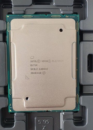 Intel Xeon Platinum 8171M CPU SR3LZ 26-Core 2.60GHz LGA-3647 205W DDR4 ...