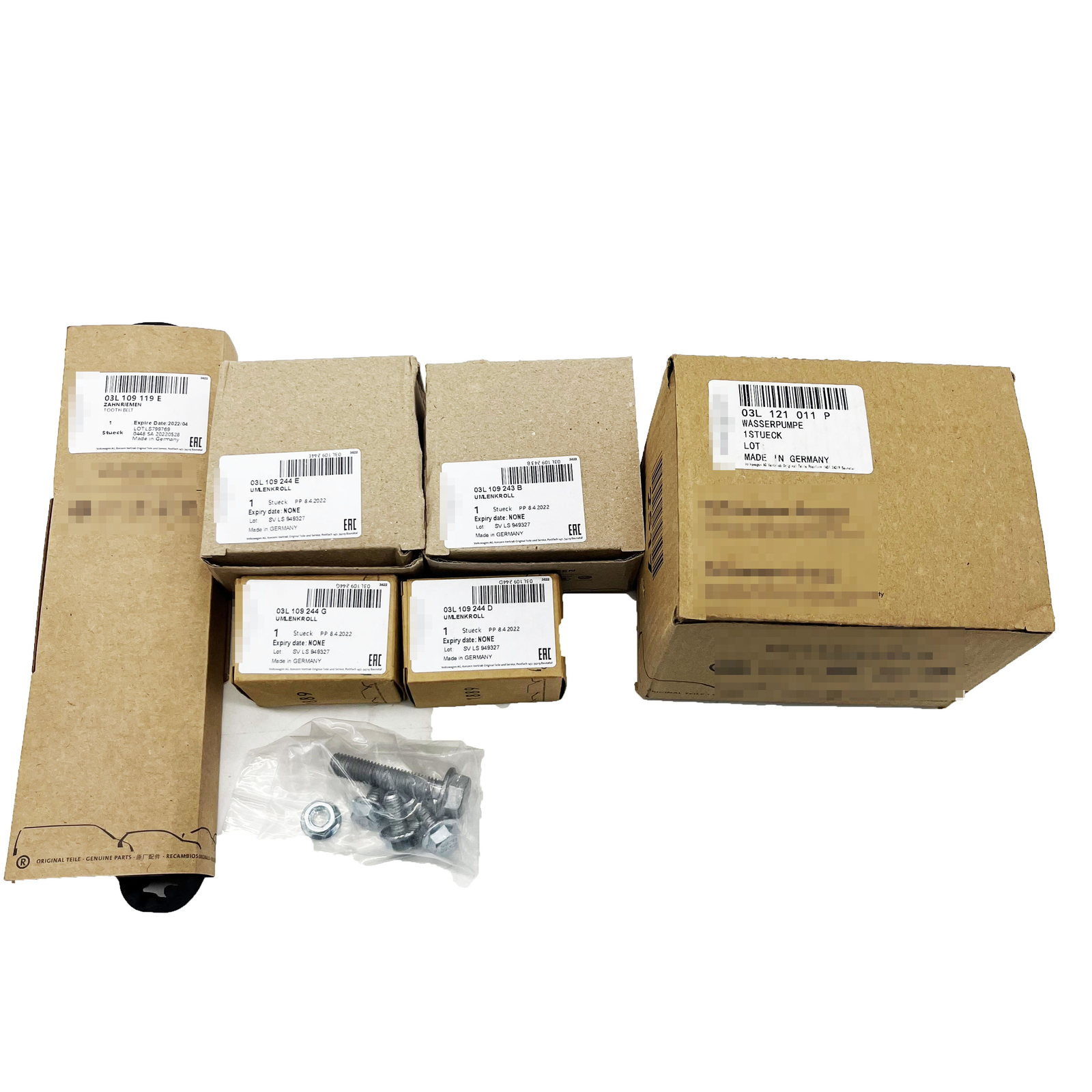 OEM Timing Belt Kit & Water Pump 03L198119F for VW Golf Jetta Tiguan ...