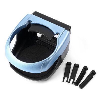 Blue Cups Bottle Drink Holder Air Vent Outlet Mount Beverage Water Clip ...