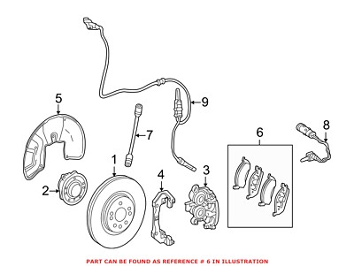 Genuine OEM Front Disc Brake Pad Set 0084200020 for Mercedes | eBay