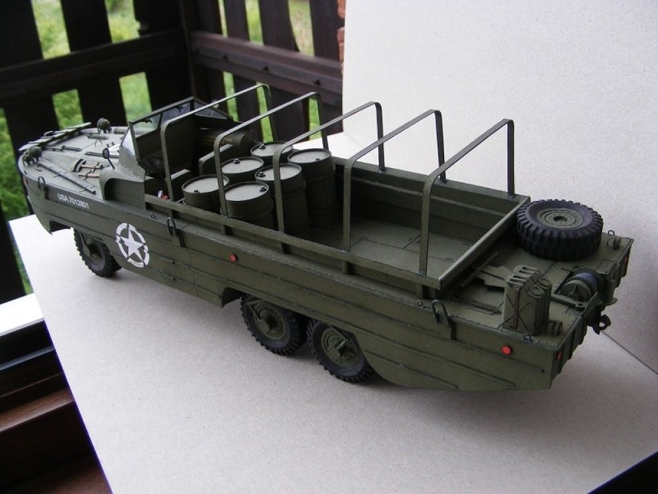 US ARMY WW2 DUCK DUKW Amphibious Truck 1:25 DIY Paper Model Kit | eBay