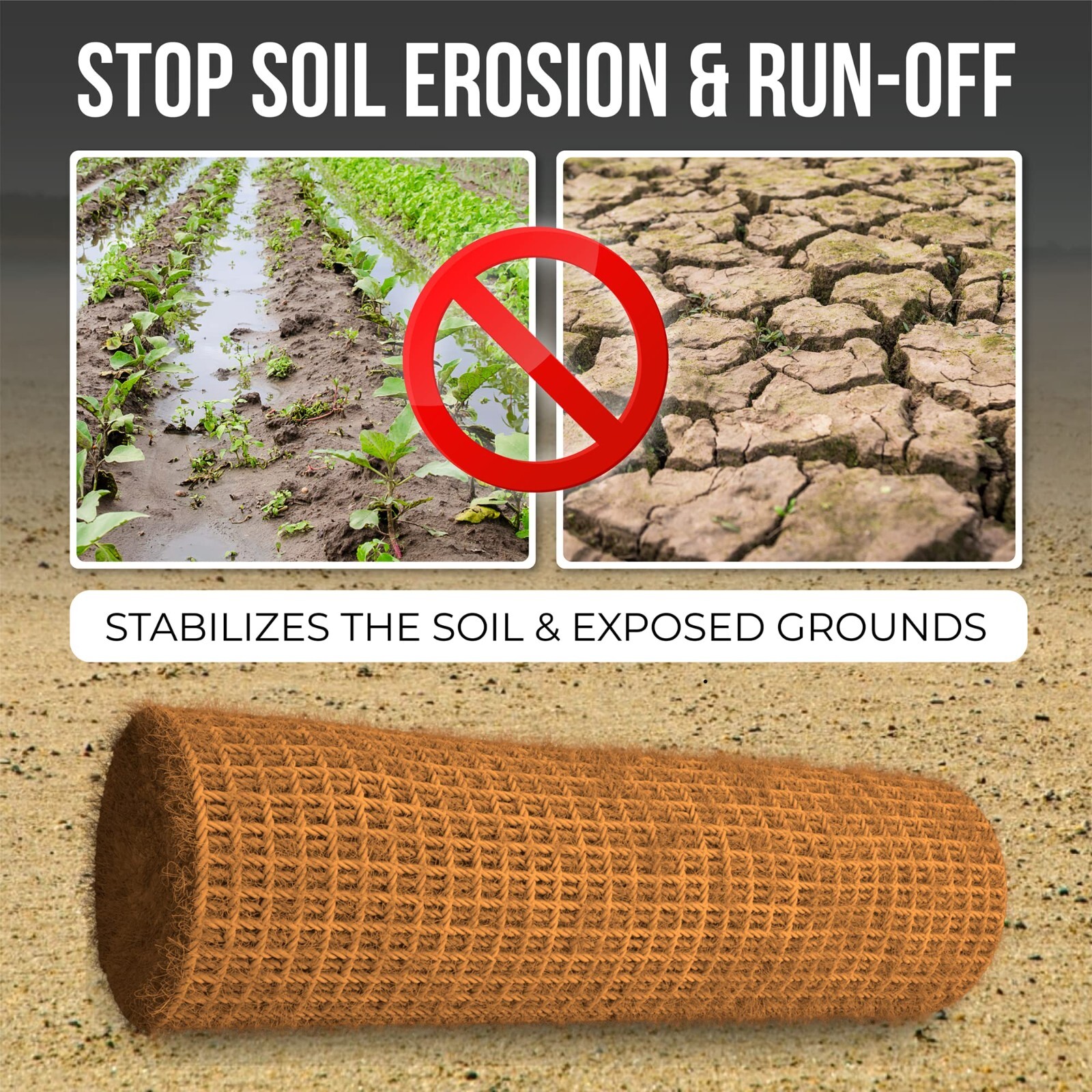 Vivlly Coconut Erosion Control Blanket Erosion Control Fabric | eBay