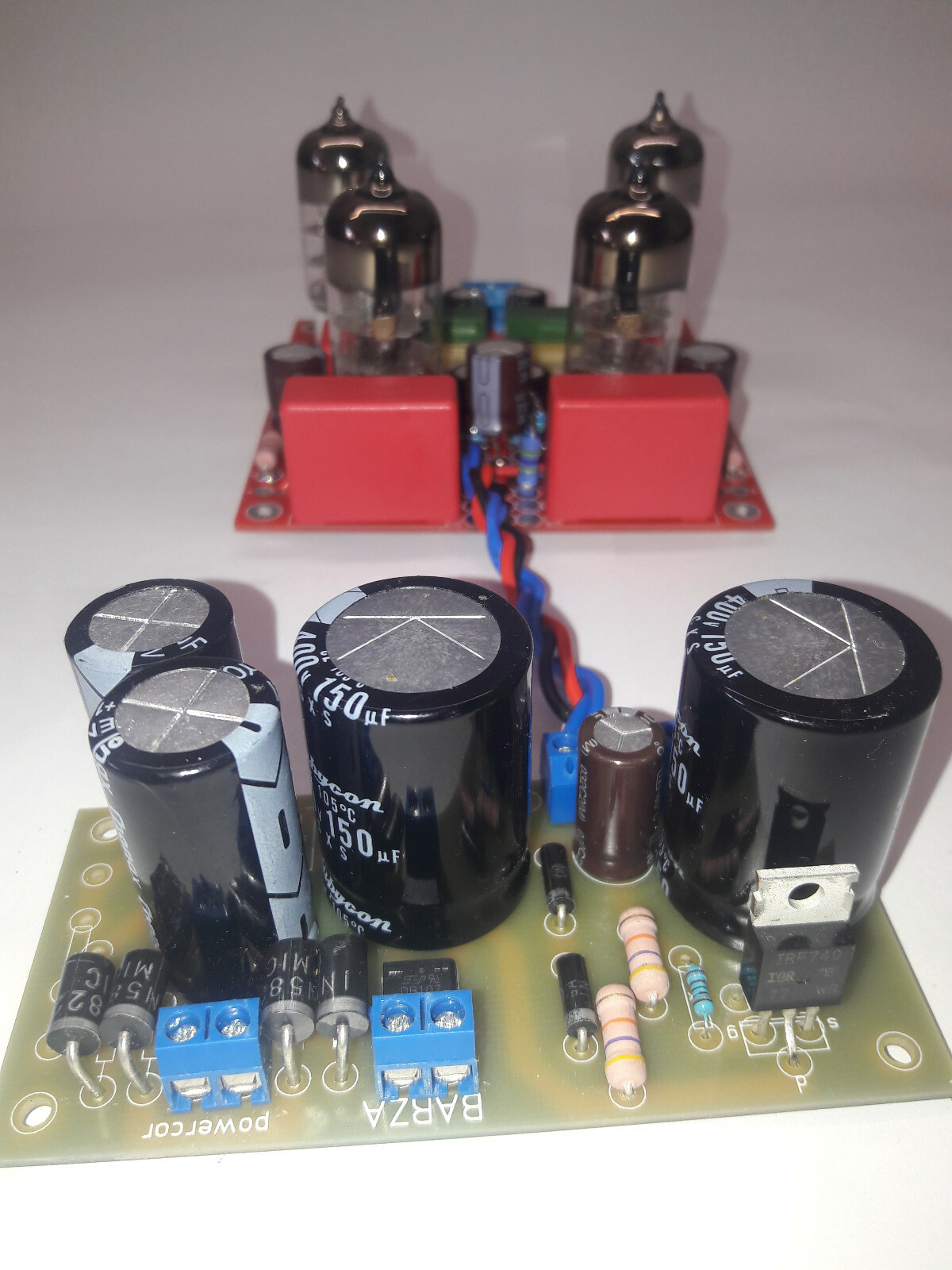 Tube RIAA MM phono preamplifier "tubeCOR" e180f/6j9p and ec86/6s4p ...