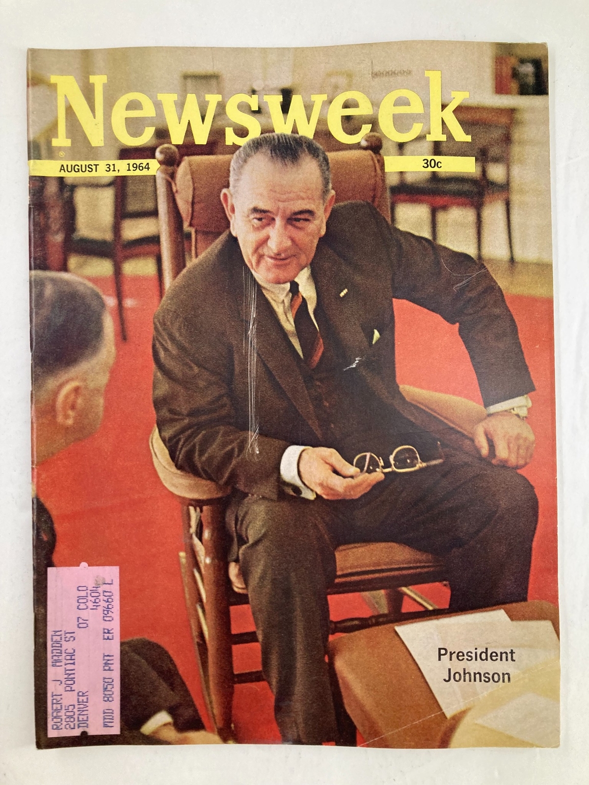 VTG Newsweek Magazine August 31 1964 President Lyndon B. Johnson | eBay