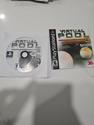 Virtual Pool 3 PlayStation 1 PS1 GAME AND MANUAL ONLY NO CASE ...
