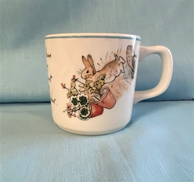 Wedgwood 1893-1993 Mug 6oz Cup Beatrix Potter Peter Rabbit Sparrows ...