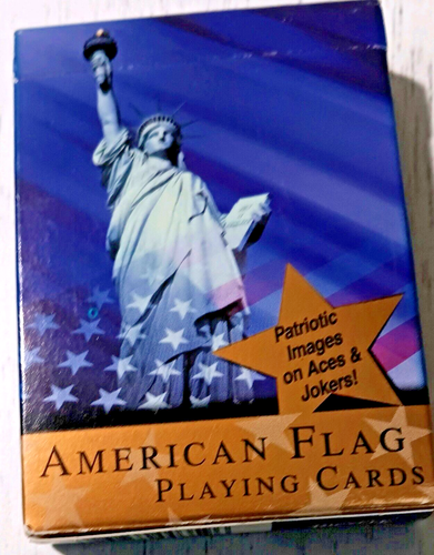 American Flag Playing Cards Patriotic Standard Deck US Playing Card Co ...