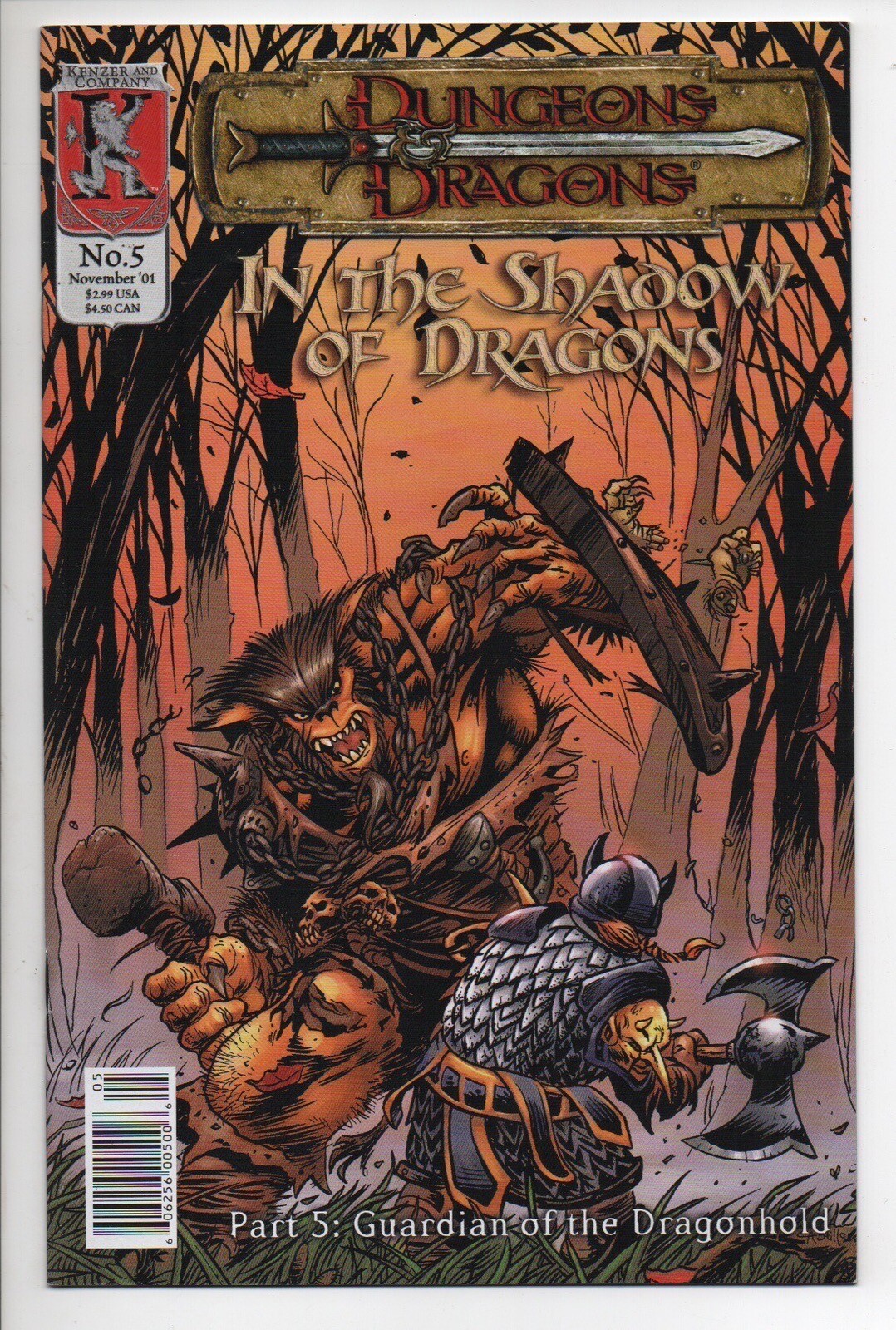 Dungeons And Dragons 5 Kenzer & Company Comic Book 2001 In The Shadow Of Dragons | eBay