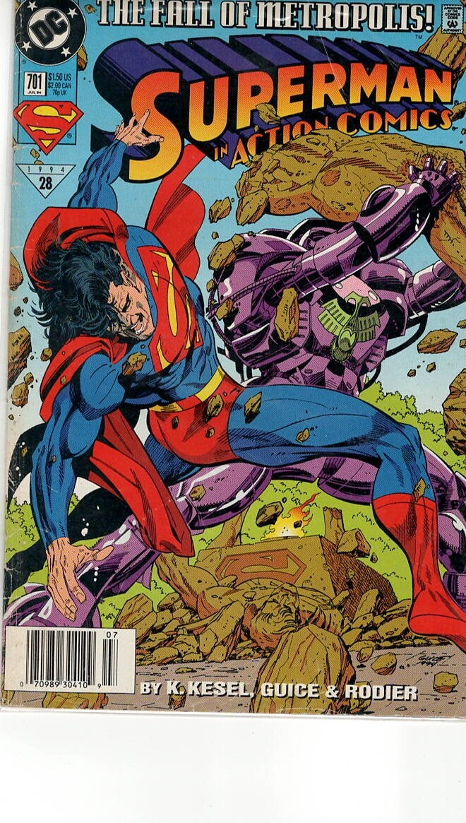 DC Comic The Fall of Metropolis Superman in Action Comics #701 | eBay