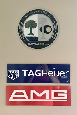 AMG Pre merger Combo Signs !!!!!! Mercedes Racing | eBay