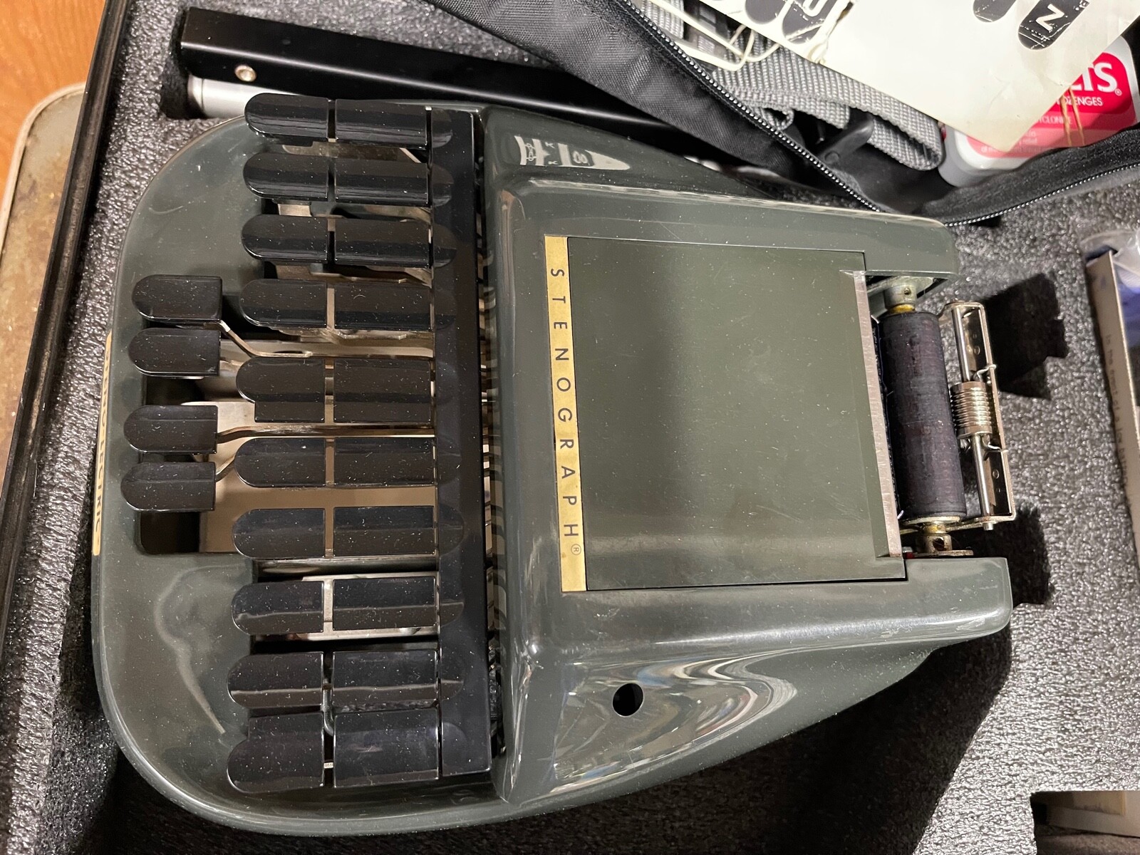 Steno-lectric Stenograph Shorthand machine Court Reporter XSCRIBE w ...