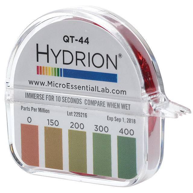 Hydrion QT-10 Quat Test Paper 0-400 PPM ship for sale online | eBay