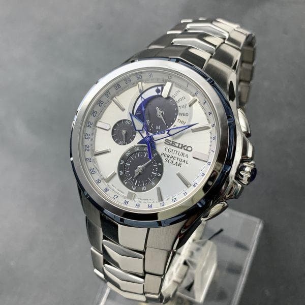 Seiko SSC787 Solar Chronograph Men's Watch No Customs Fees US | eBay