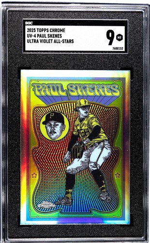 2025 Topps Chrome SSP Ultra Violet All Stars UV-4 Case Hit Paul Skenes ...
