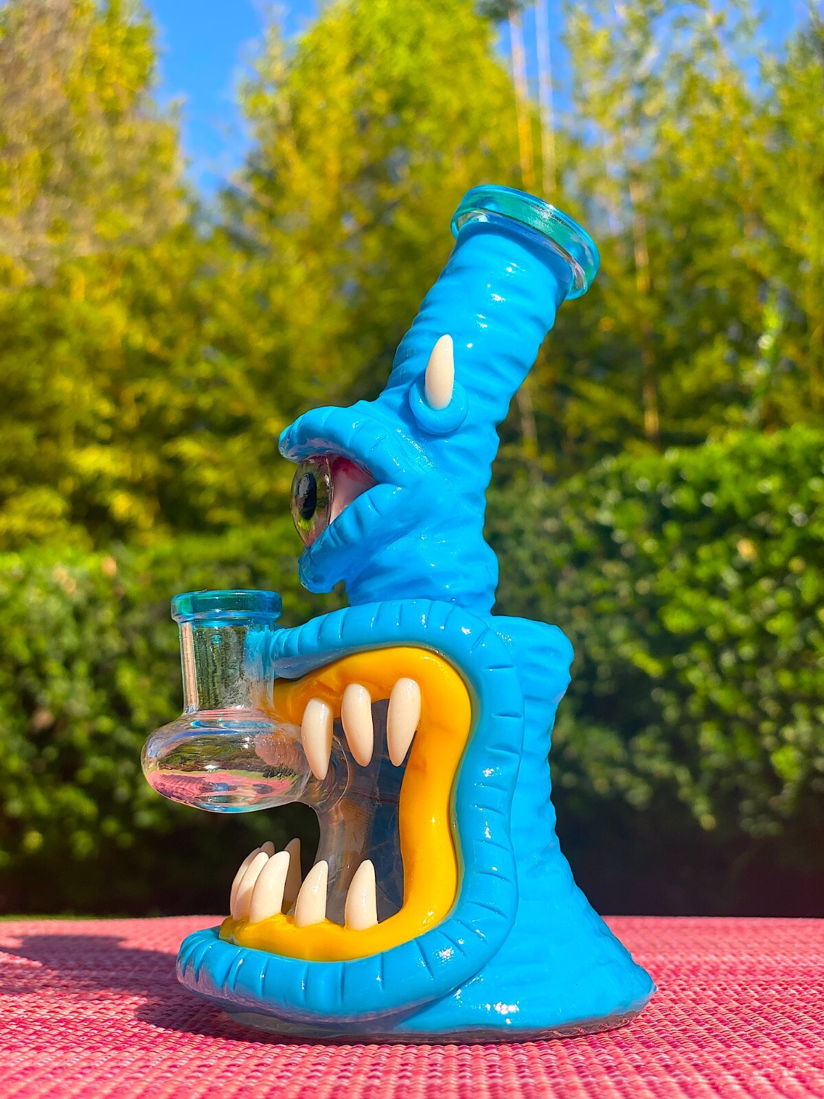 Monster Design 7" Hookah Glass Water Pipe Bong Bubbler W/ Percolator ...