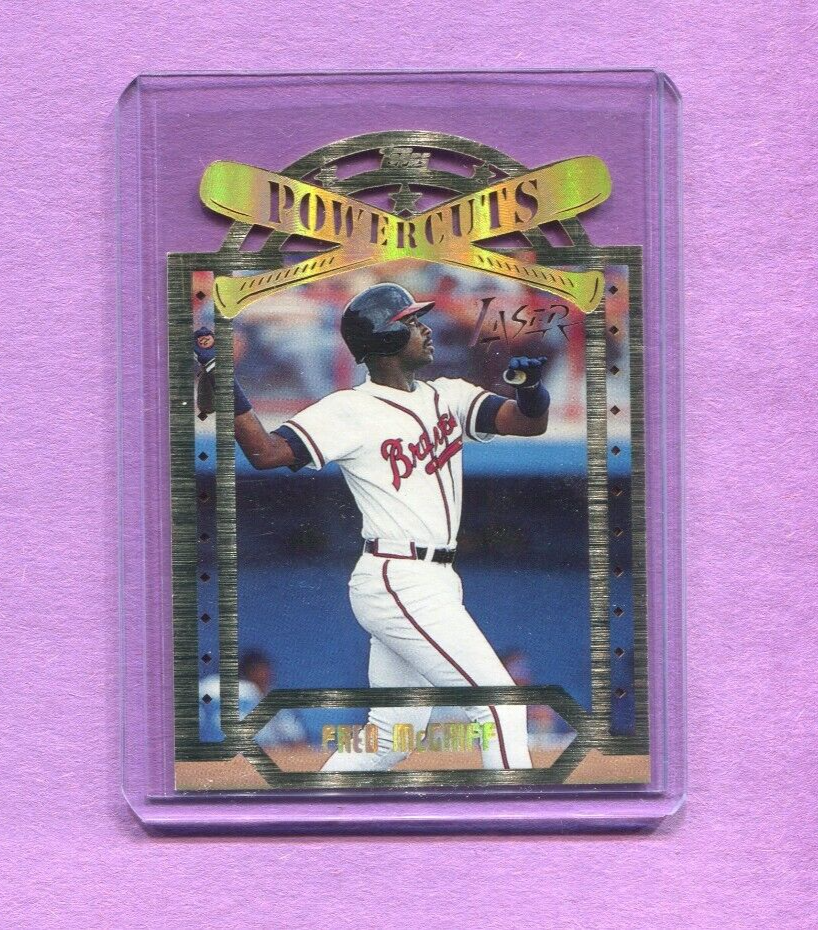 FRED Mc GRIFF ATLANTA BRAVES 1996 TOPPS MLB POWERCUTS LASER BASEBALL ...