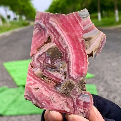 77G Rhodochrosite Crystal Slab Slice AAA+ Love / Compassion / Light ...